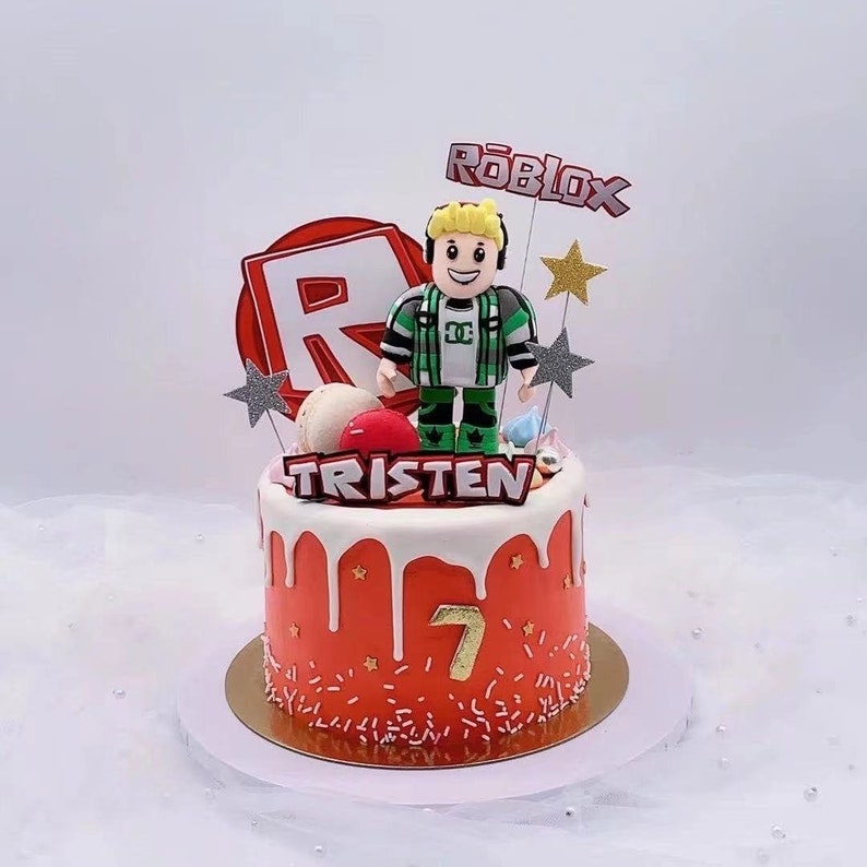 Roblox Birthday Cake Topper, Personalised - Etsy