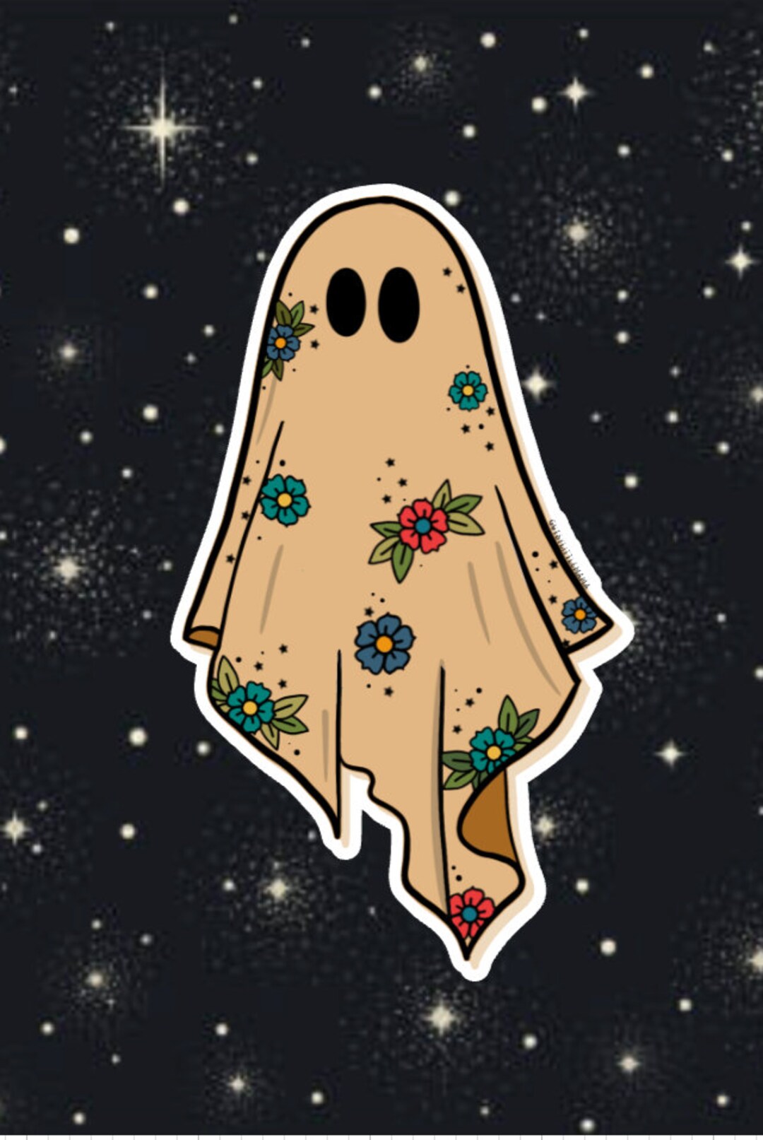 Flash Sheet Ghost Sticker Ghosts Ghouls Tattoos Flash Spooky Halloween ...