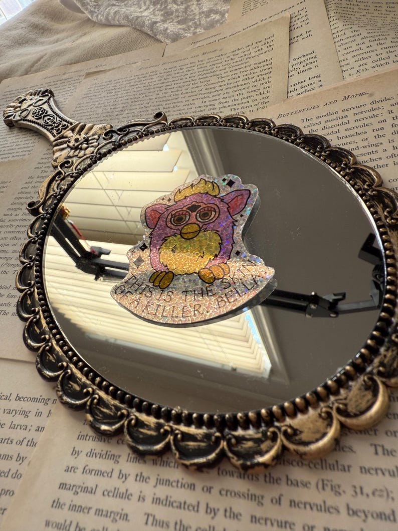 Skin of a Killer Furby Holographic Sticker - Etsy