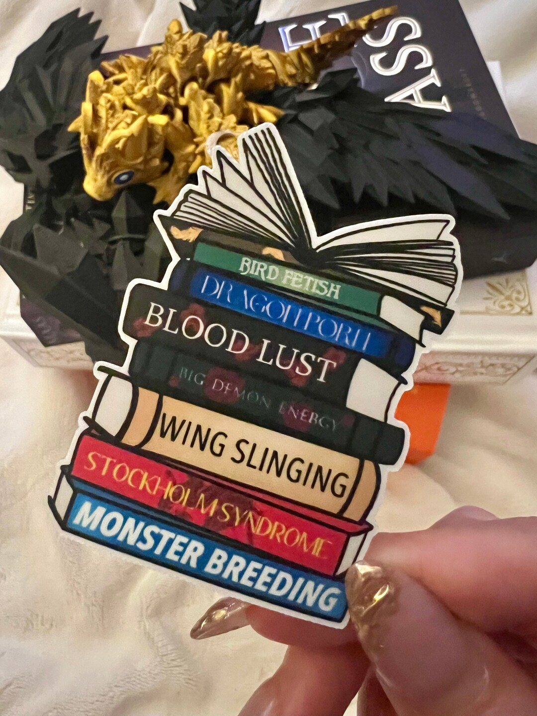Tropes Sticker | Unhinged | Fantasy Sticker | Bookish Sticker | FBAA ...