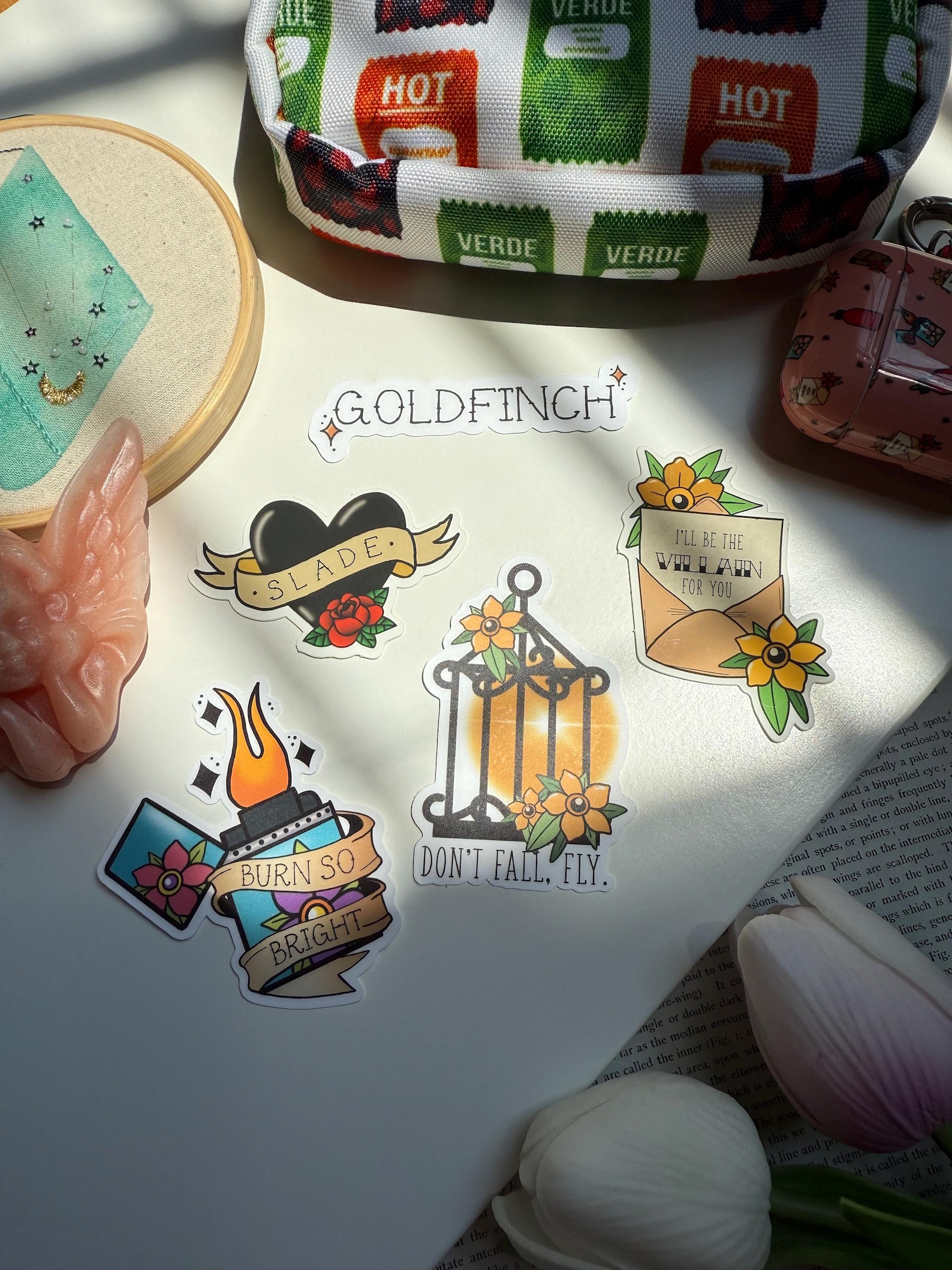 Plated Prisoner Sticker Pack: Slade Ravinger, Goldfinch - Etsy