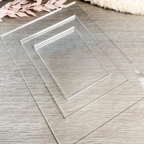 Clear Blank Acrylic Rectangle 3mm Acrylic Plain Pieces - Etsy