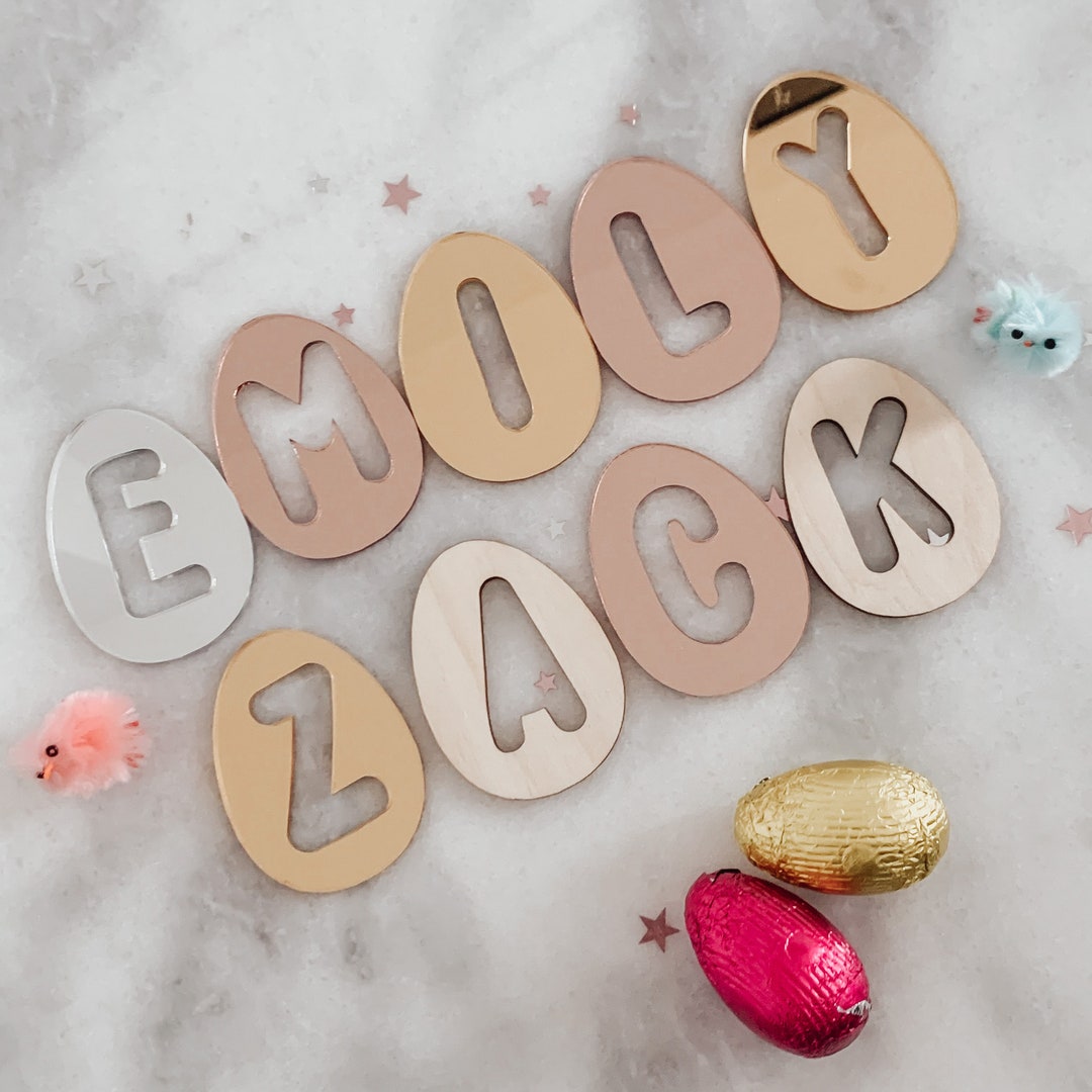 Easter Egg Alphabet, Personalised Children's Easter Names, Decorations ...