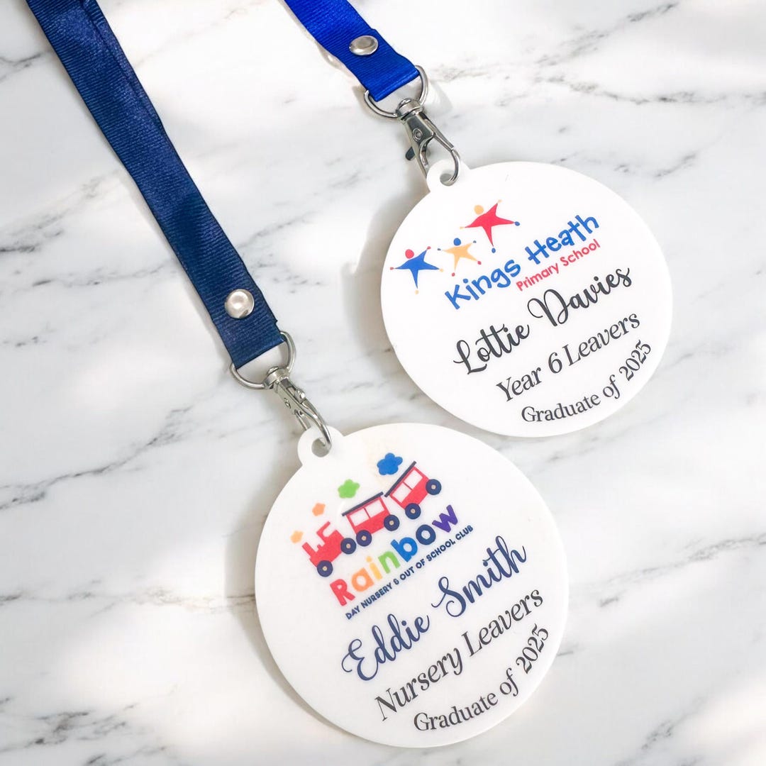 Personalised Leavers Medal 2025 | School Leavers Gift | Nursery Leavers ...