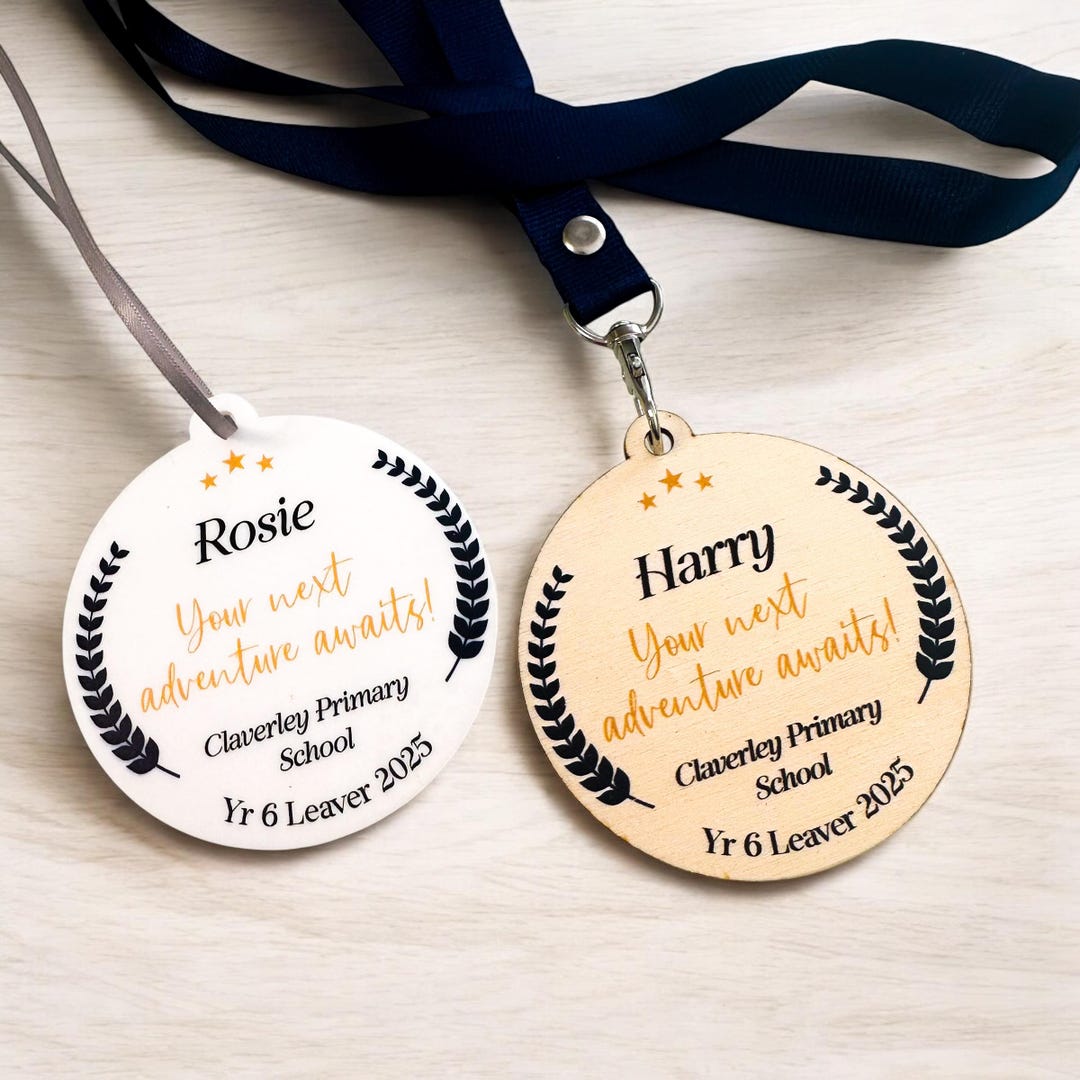 Personalised Leavers Medal 2025 | School Leavers Gift | Nursery Leavers ...