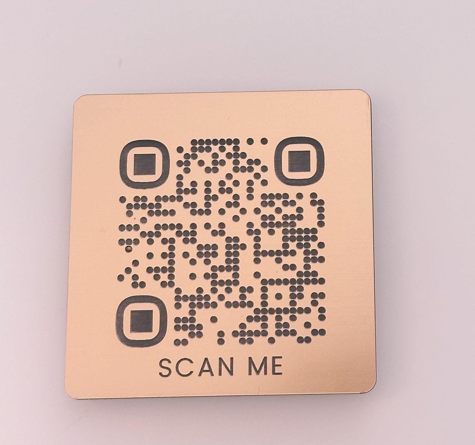 Mirror Acrylic Wifi Code Sign - Custom Engraved QR, Touch-free - Etsy