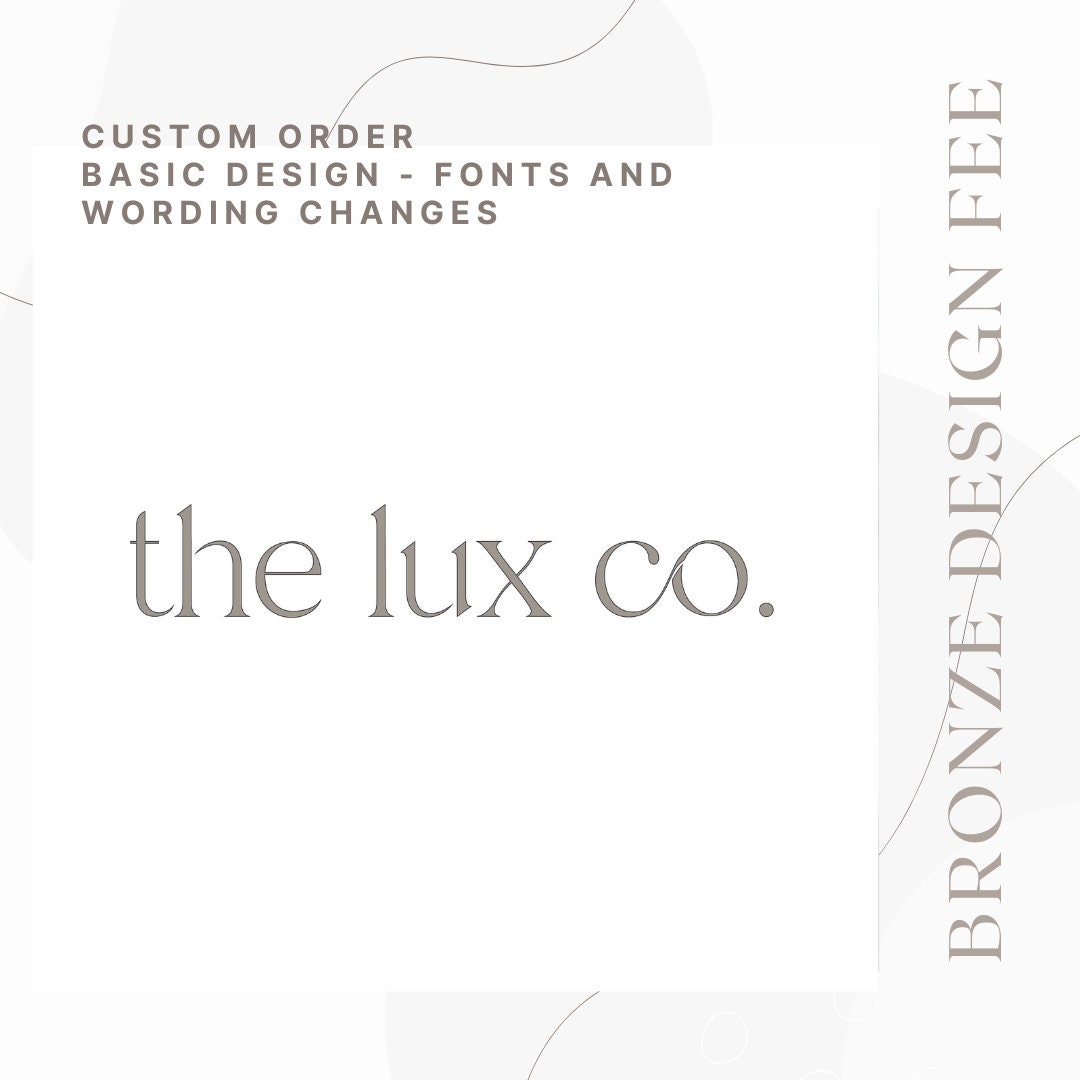 Bespoke Fee | Custom Design Order - Etsy