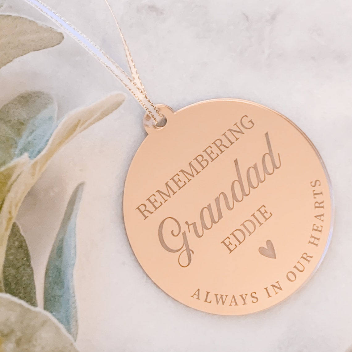 Remembrance Hanging Tag In Loving Memory Keepsake Bauble | Etsy