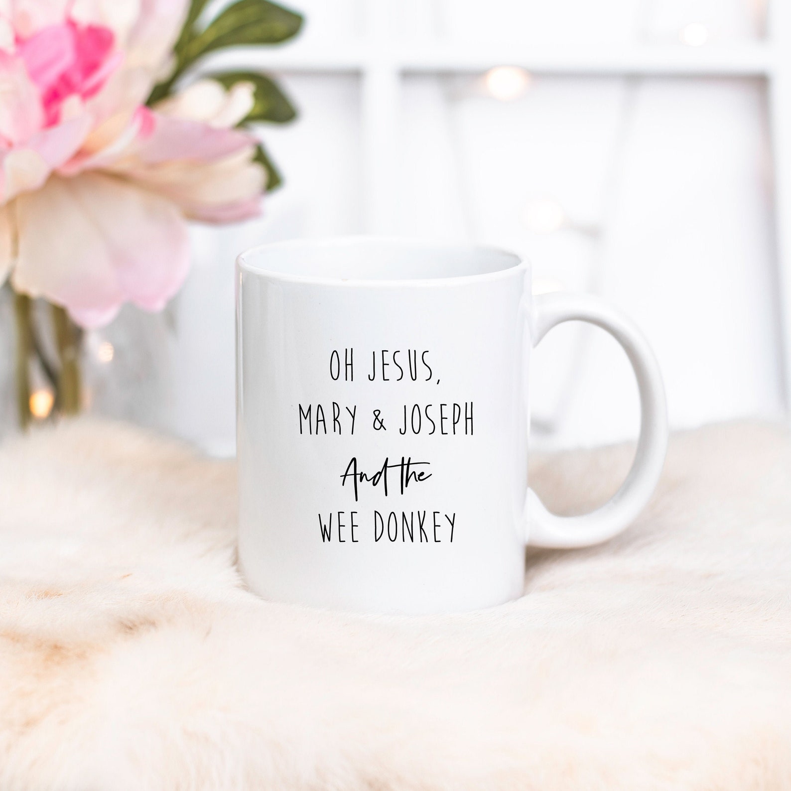 Jesus Mary & Joseph and the Wee Donkey Mug Ted Hastings | Etsy