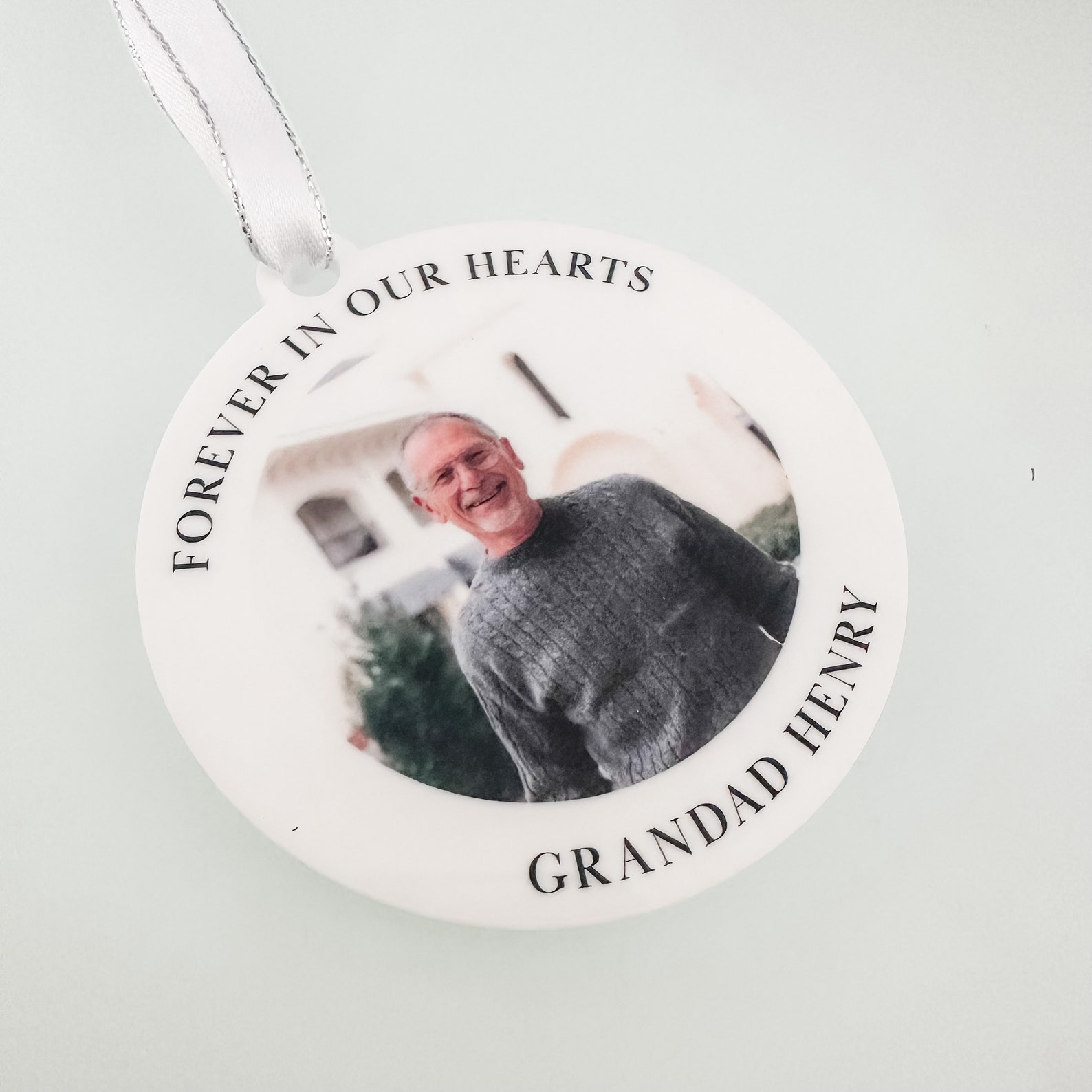 Remembrance Personalised Photo Bauble, in Loving Memory Baubles ...