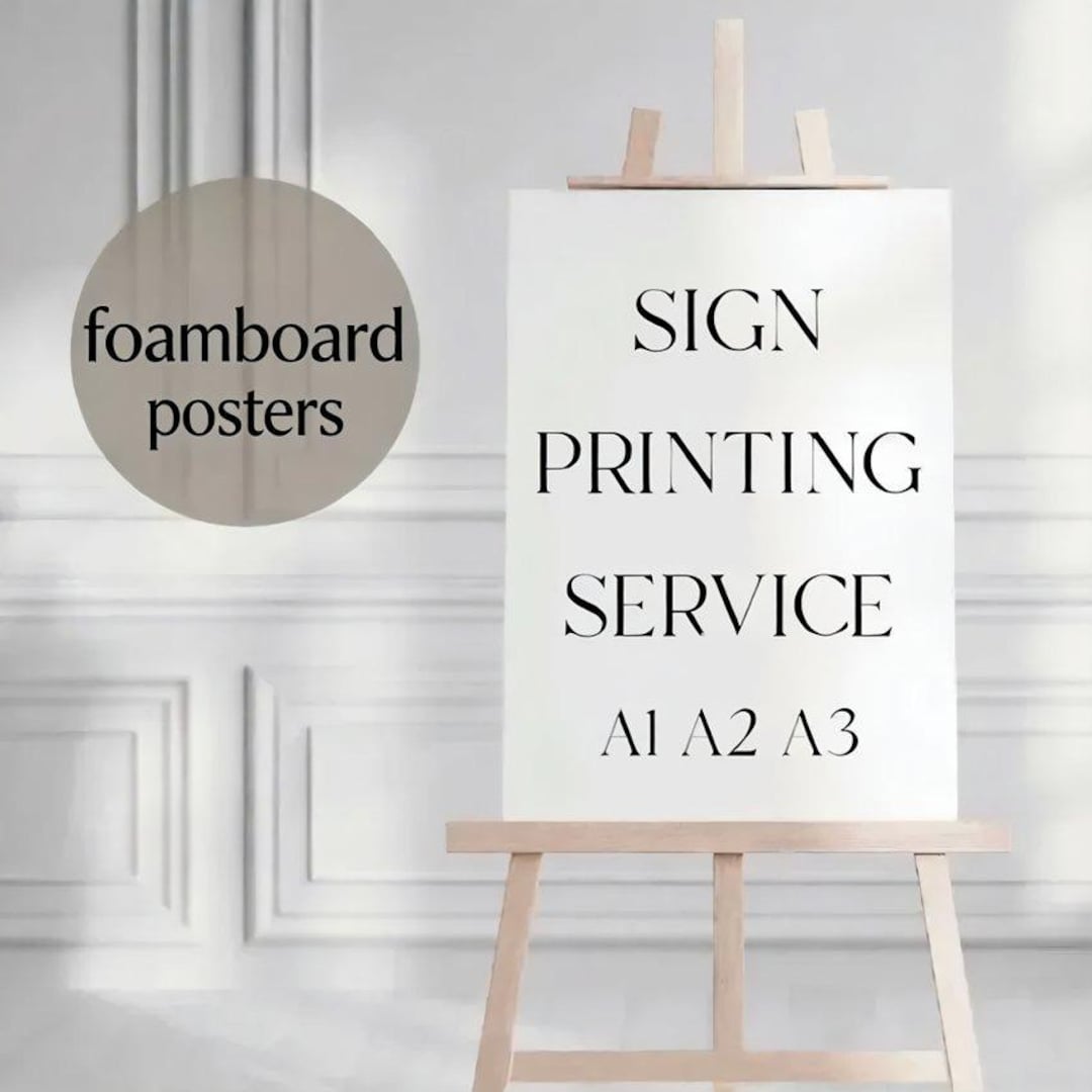 Event Signs: Custom Foamboard and Poster Prints - Durable Materials ...