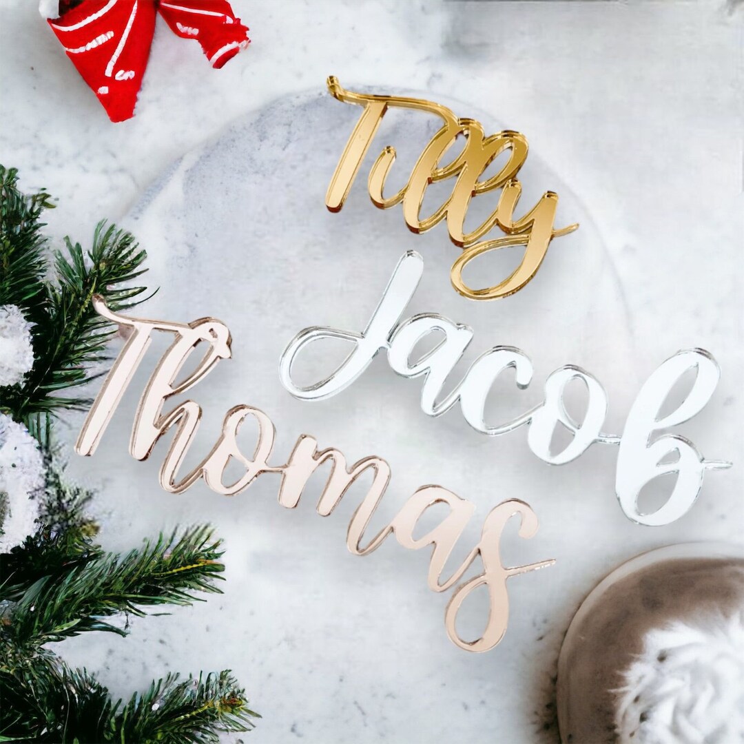 Luxury Christmas Party Place Names, Christmas Dinner Table Place ...