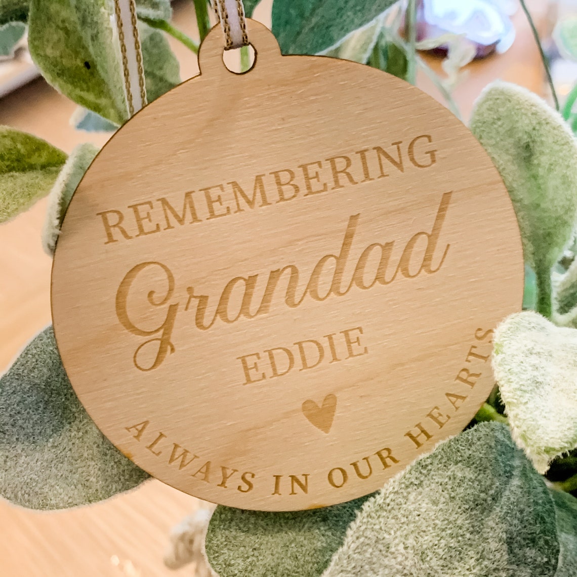 Remembrance Hanging Tag, in Loving Memory, Keepsake Bauble, Family ...