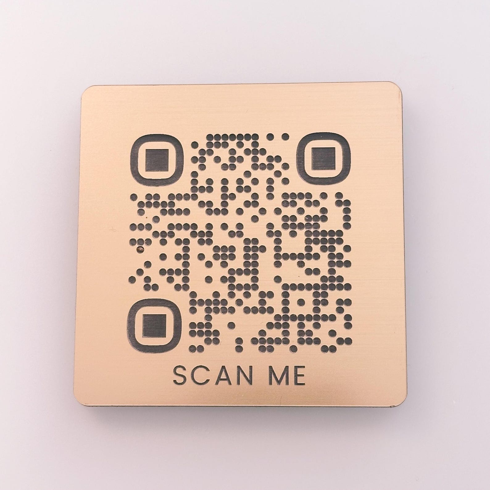 Mirror Acrylic Wifi Code Sign - Custom Engraved QR, Touch-free - Etsy