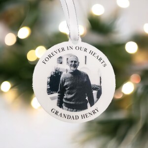 Remembrance Personalised Photo Bauble, in Loving Memory Baubles ...