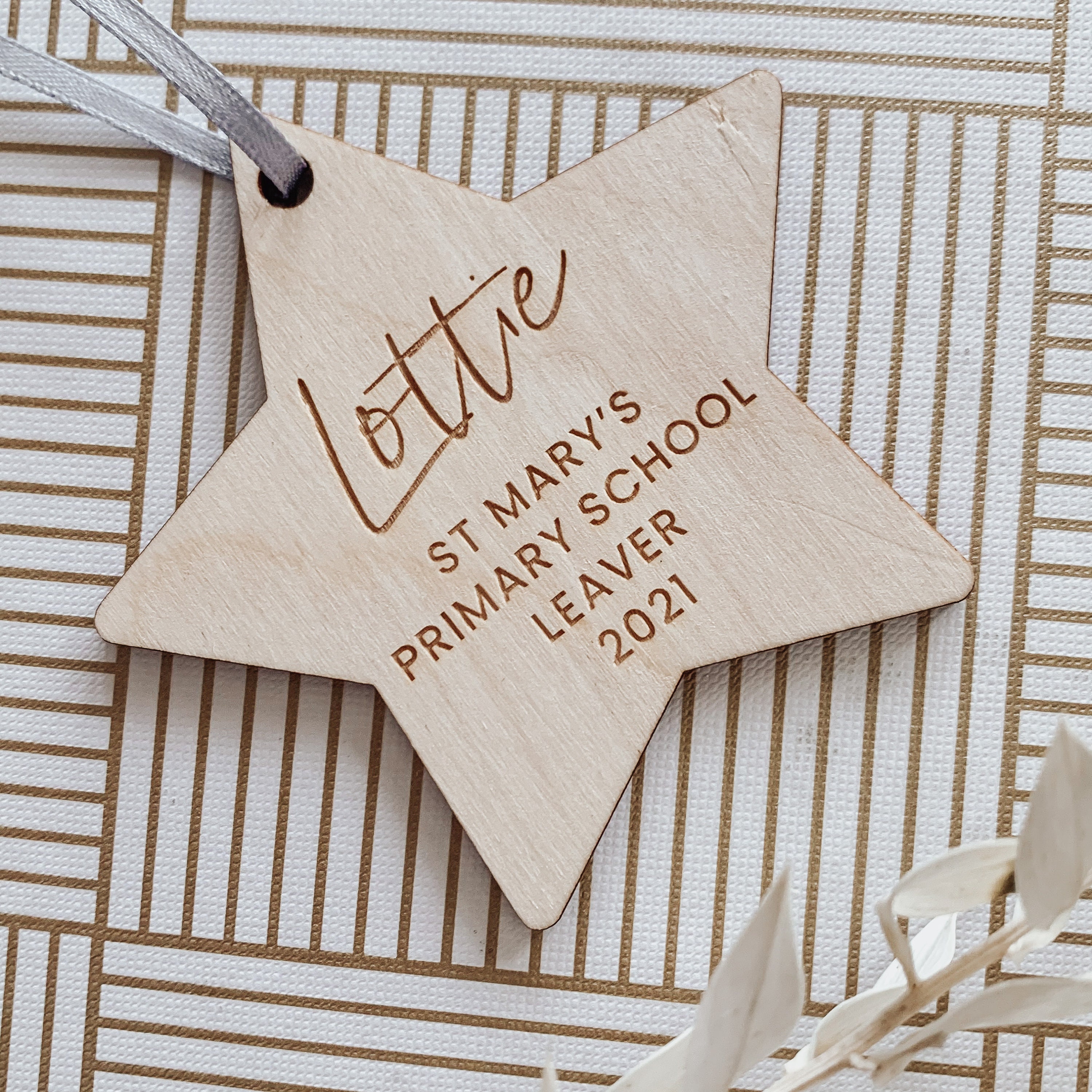 Primary School Leavers Gift Personalised Star Hanging Tag | Etsy