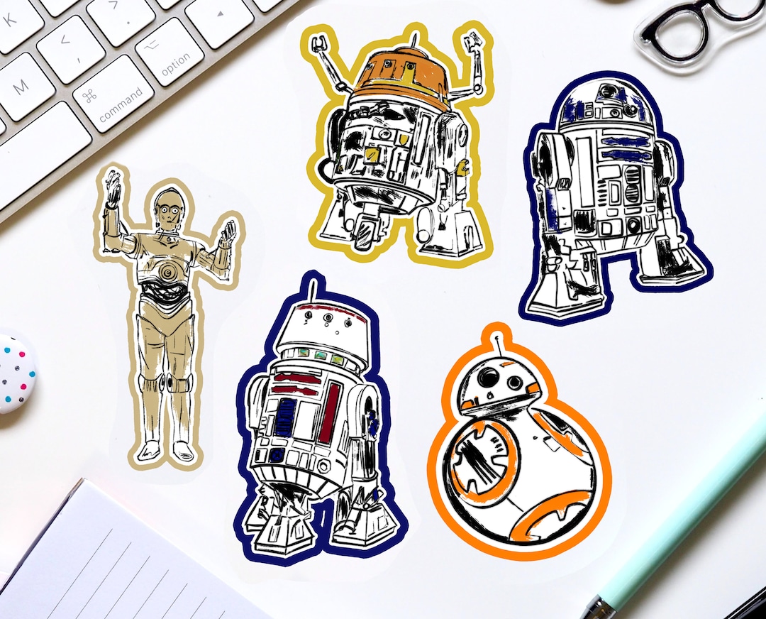 Droid Stickers - Star Wars | Single Vinyl Sticker | Water Resistant ...