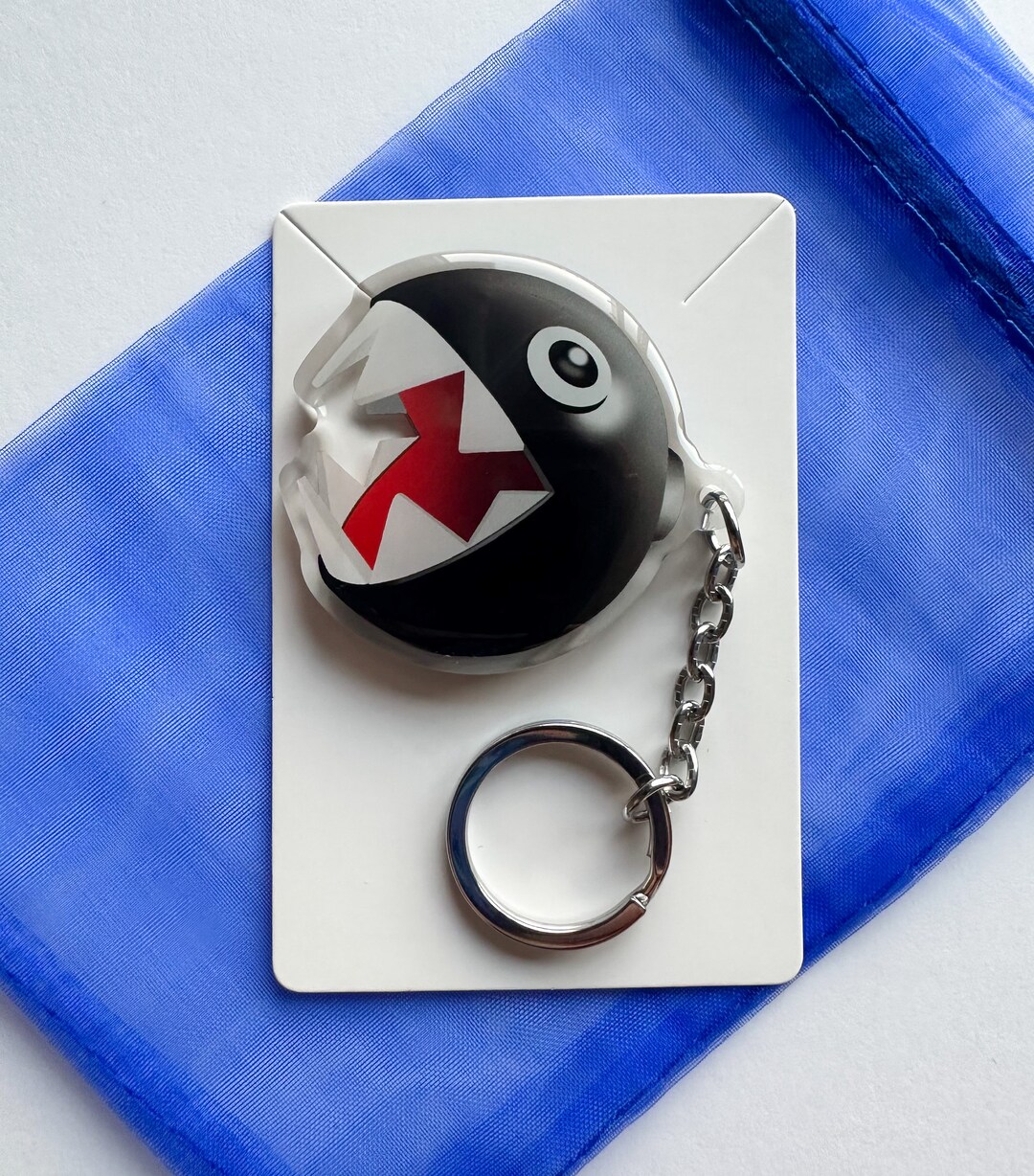 Chain Chomp Keychain - Acrylic - Double-sided - Key Ring - Accessory ...
