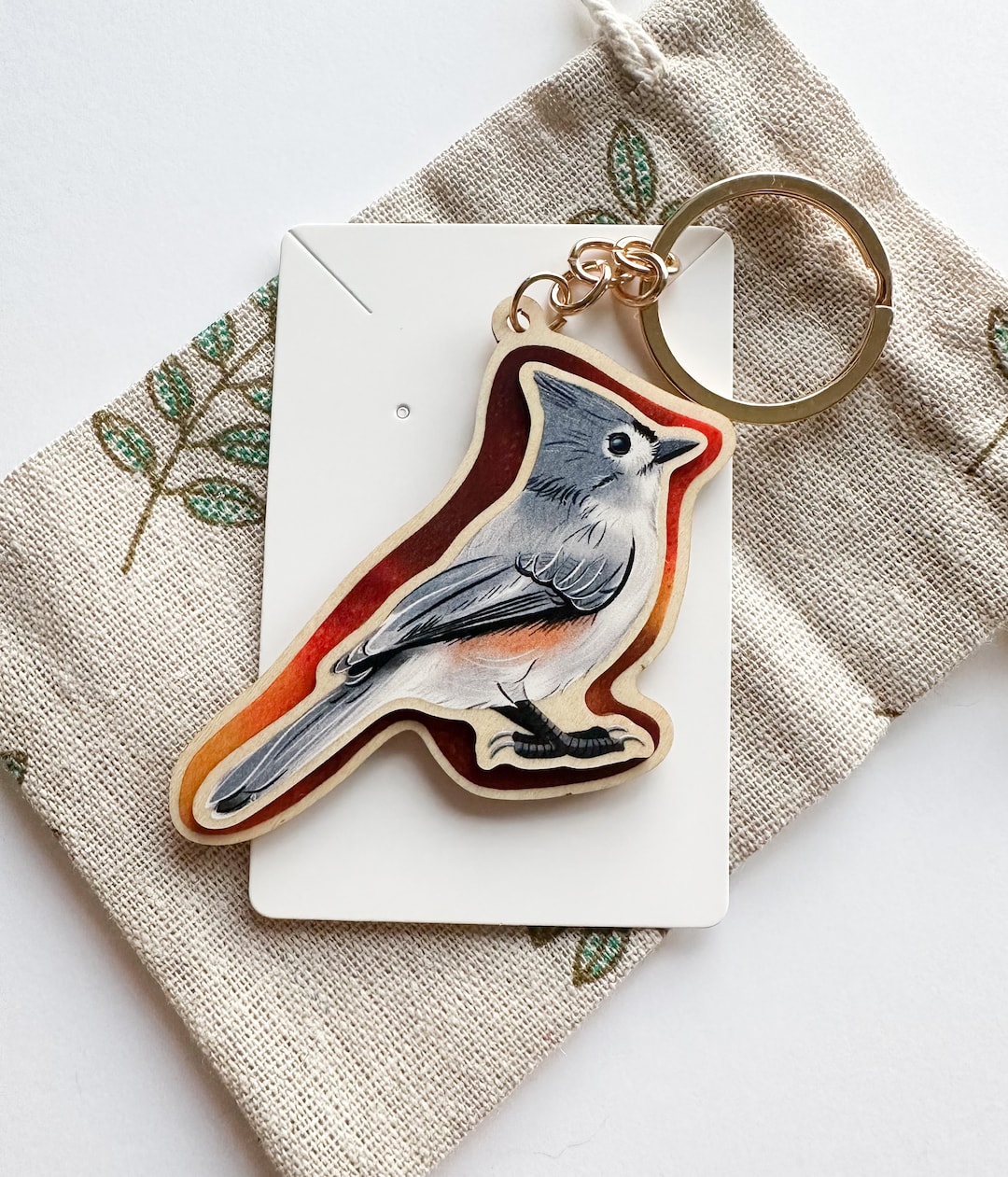 Adopt a Bird Keychain - Wooden Double-sided/multi-layered - Pine ...