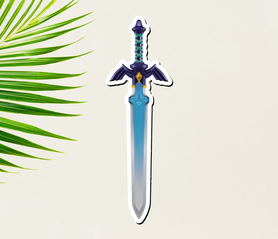 Legend of Zelda Sticker Master Sword Zelda Sticker Hylian Shield Water ...