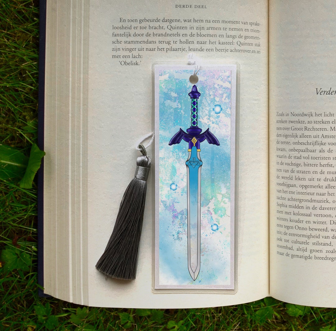 Master Sword Legend of Zelda Bookmark Reading Video Game Link Zelda ...