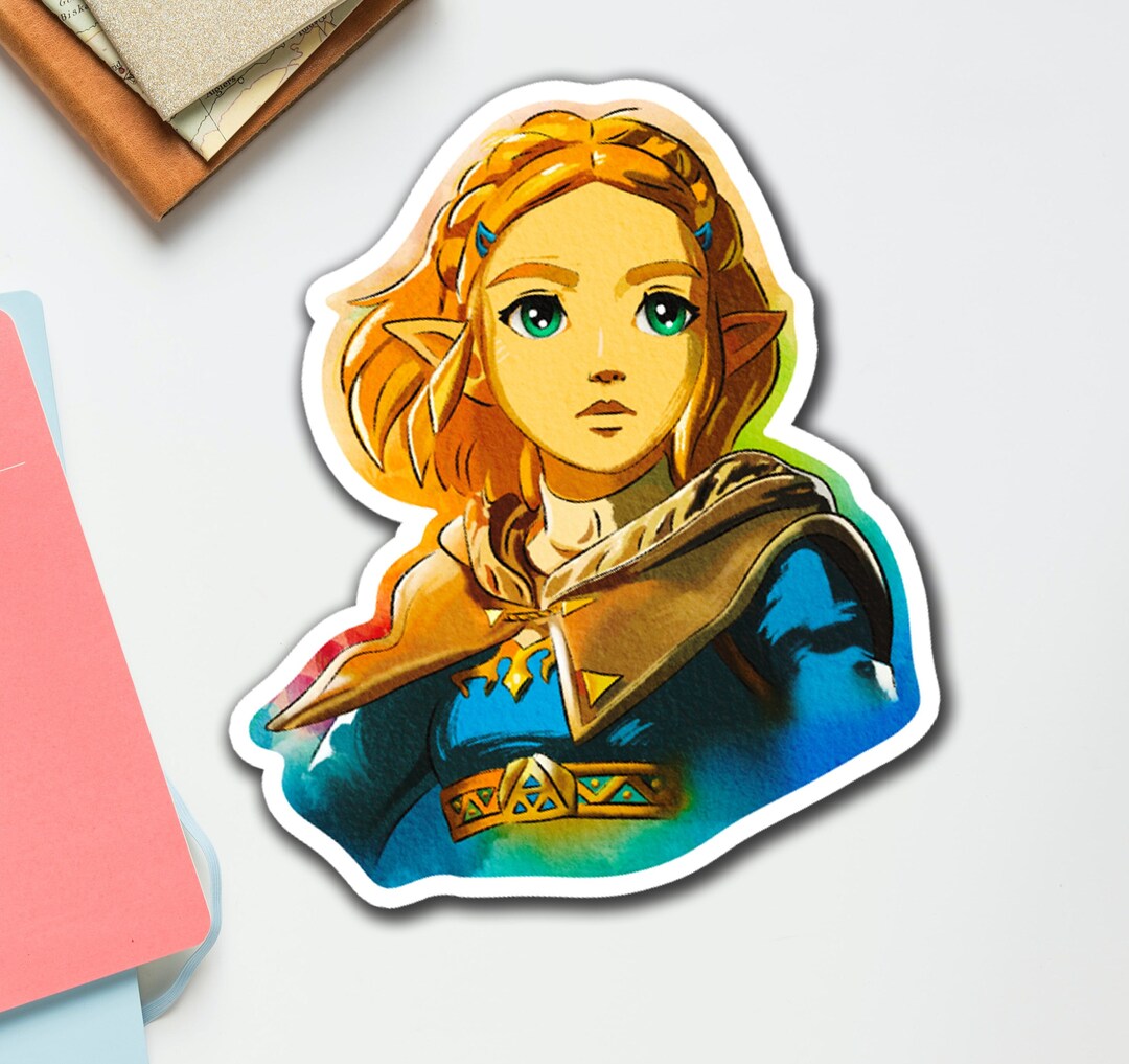 Princess Zelda - Single Vinyl Sticker - Motivational - Hydro Flask ...