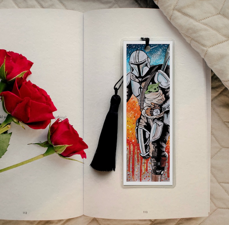 Grogu the Mandalorian Bookmark Star Wars Bookmark the - Etsy