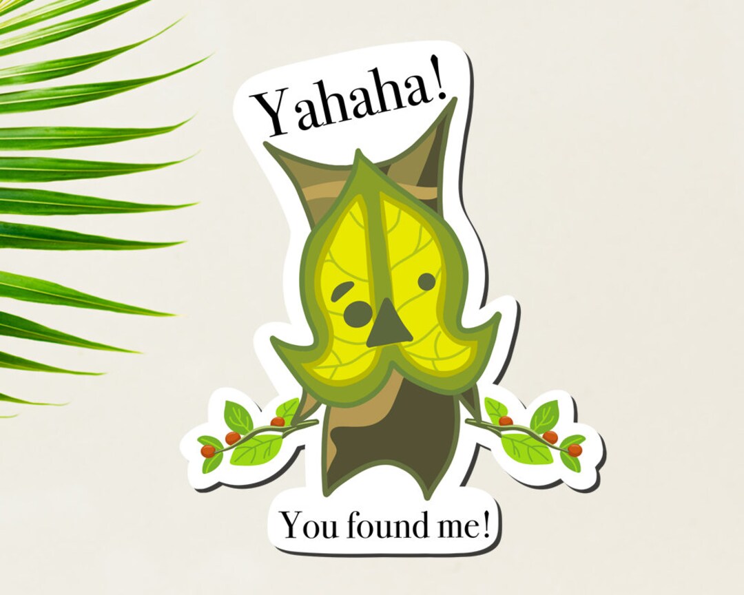 Korok Yahaha Legend of Zelda Sticker | Single Vinyl Sticker | Water Resistant | Laptop | Water ...
