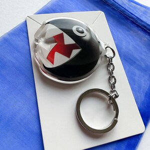 Chain Chomp Keychain - Acrylic - Double-sided - Key Ring - Accessory ...