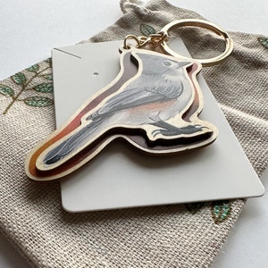 Adopt a Bird Keychain - Wooden Double-sided/multi-layered - Pine ...