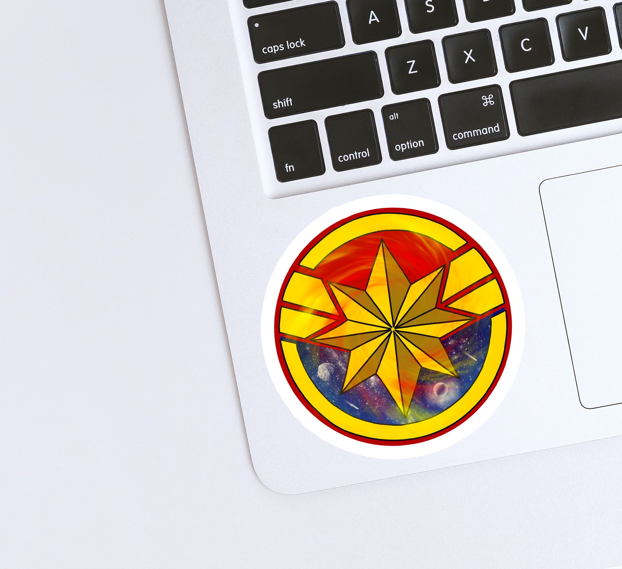 Captain Marvel Sticker Carol Danvers Single Vinyl Sticker - Etsy