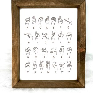 Charming ASL Wall Art for Homeschooling: Decorate Your Home or ...