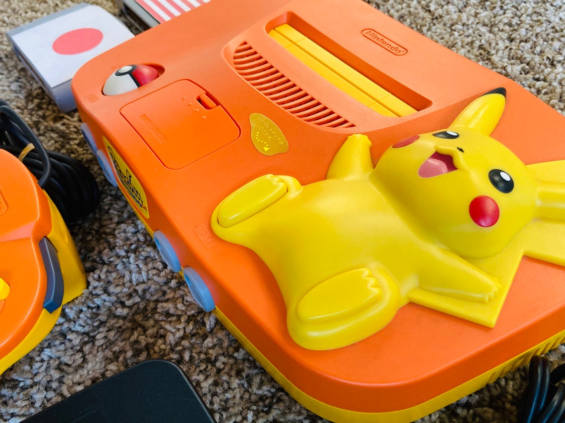 AUTHENTIC Limited Orange Pikachu Nintendo 64 N64 region | Etsy