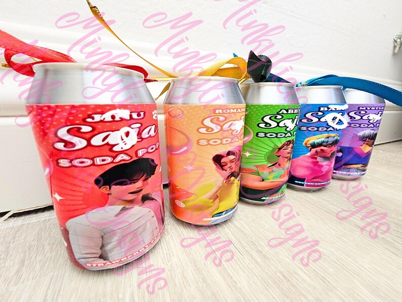 Kpop My Little Soda Can Ornaments, Demon Hunters Fan-inspired ...