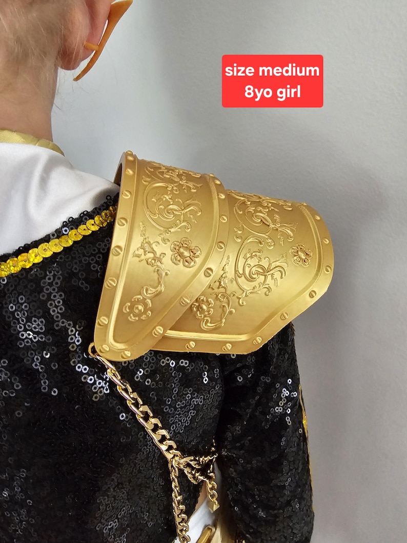 Golden Rumi Shoulder Pad Pauldron 3D Printed Gold Shoulder Accessory ...
