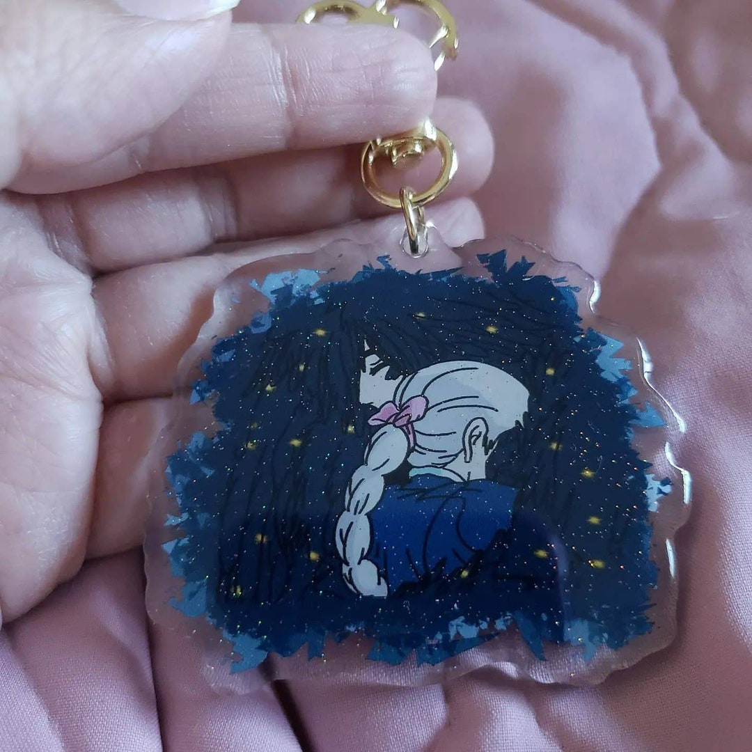 Howl's Moving Castle Charm W/ Gold Glitter Specs - Etsy