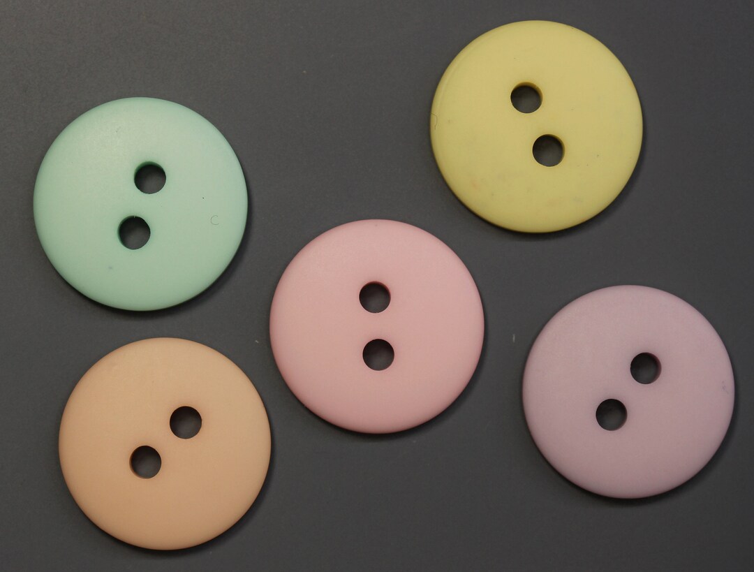 Round Pastel Two Hole Buttons pricing for 6 Buttons - Etsy