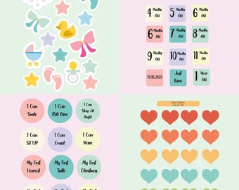 Baby Scrapbook Stickers - Etsy UK