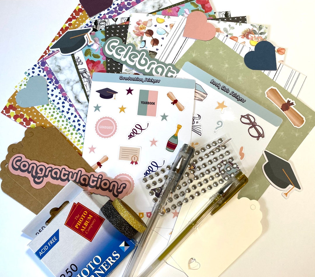 Graduation Scrapbook Kit University Leavers Graduation Gift - Etsy