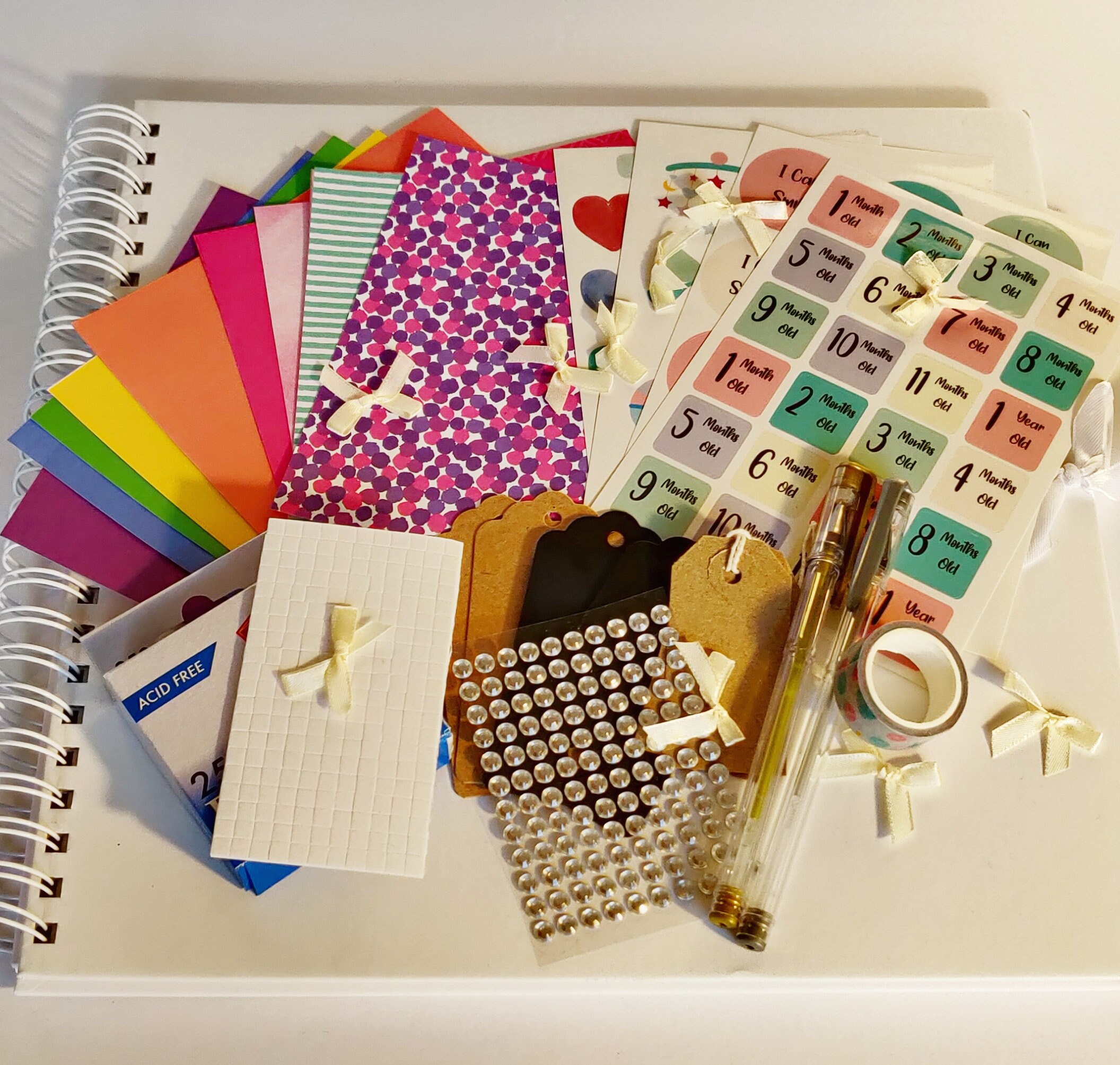 My First Baby Book Scrapbook Kit - Etsy UK