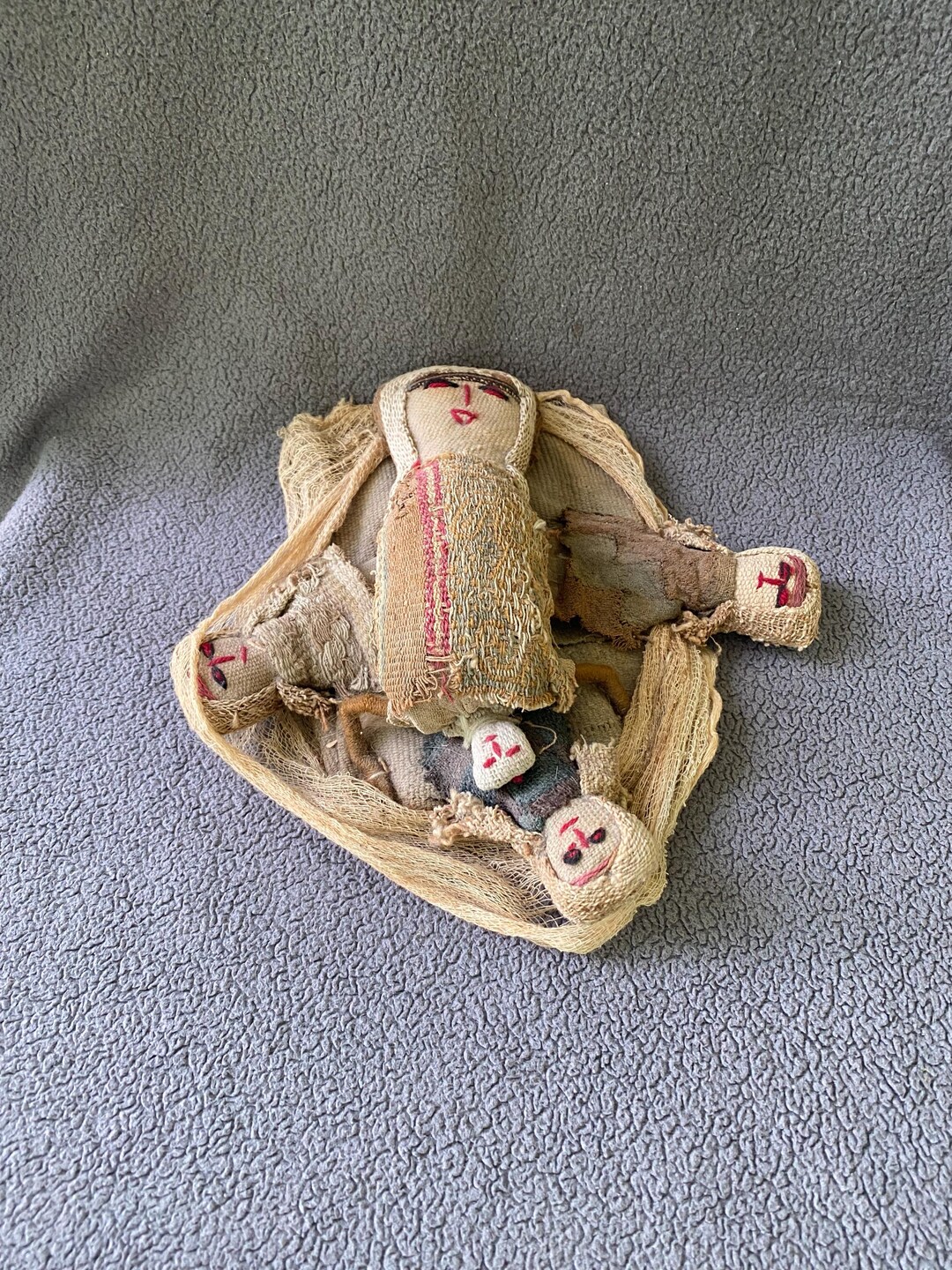 Vintage Peruvian Chancay Burial Doll – Handcrafted Textile Art Trio - Etsy