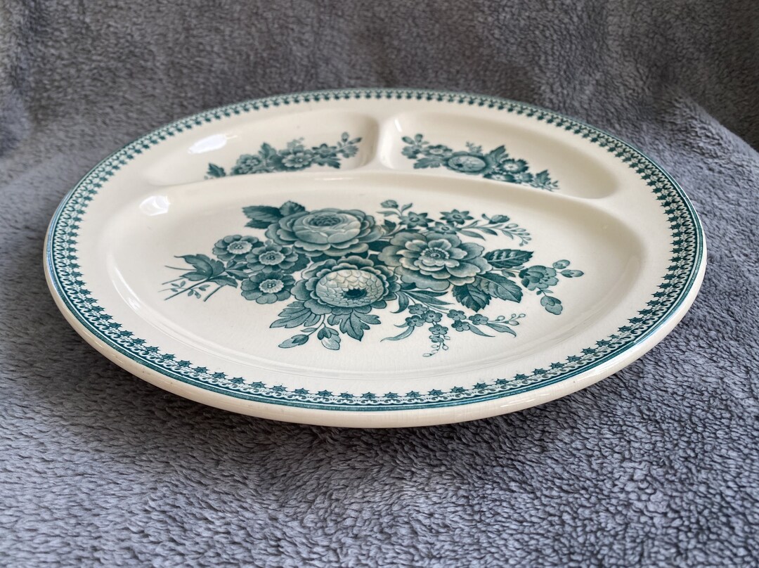 Rare Vintage Three Section Porcelain Plate Made by - Etsy
