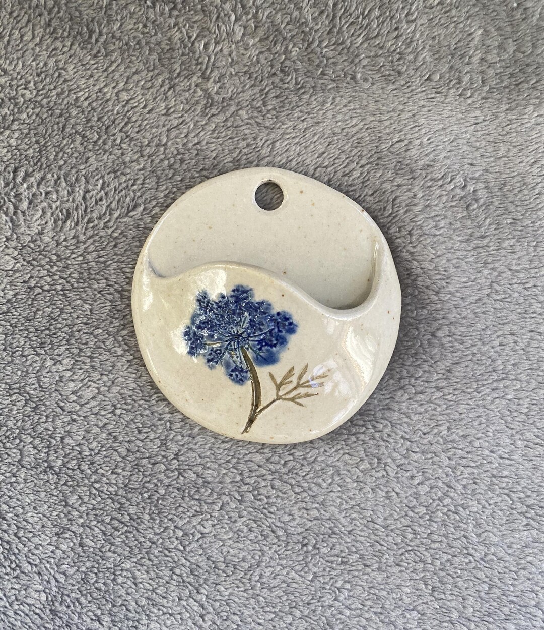 Vintage, Ceramic Wall Pocket, Wall Vase, Virginia Santerre, Arrowsic ...