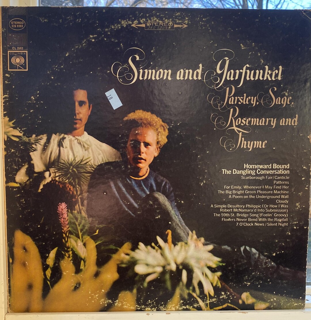 Vintage Vinyl Record Album, Simon and Garfunkel, Parsley Sage Rosemary ...