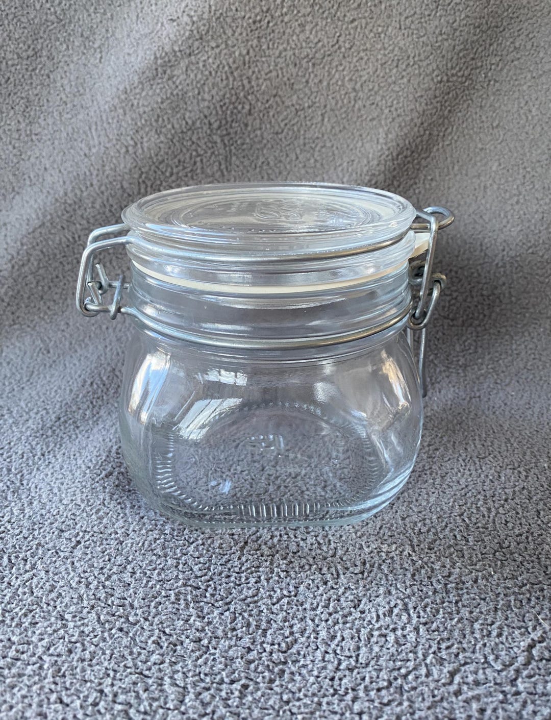 Vintage 1/2 Liter Glass Fido Storage Canister, Made in Italy by ...