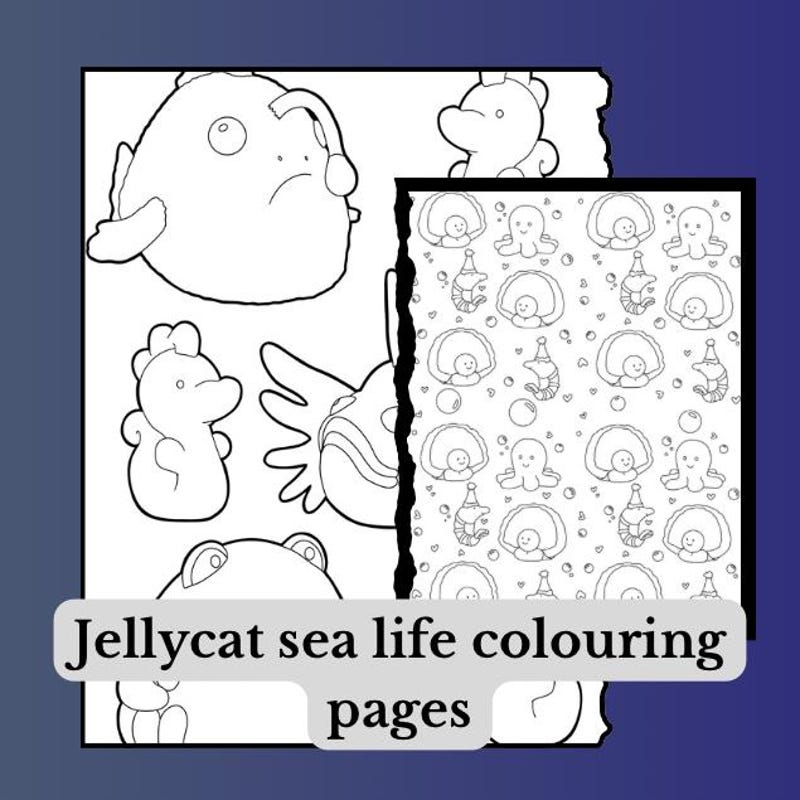 Jellycat Coloring - Etsy