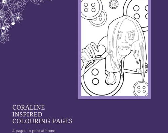 Coraline Colouring Pages (instant Download) 10 Pack Printable Colouring ...
