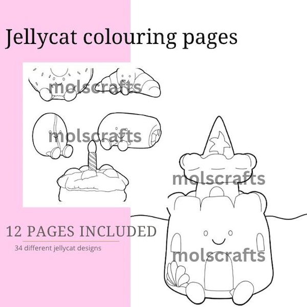 Jellycat Coloring - Etsy