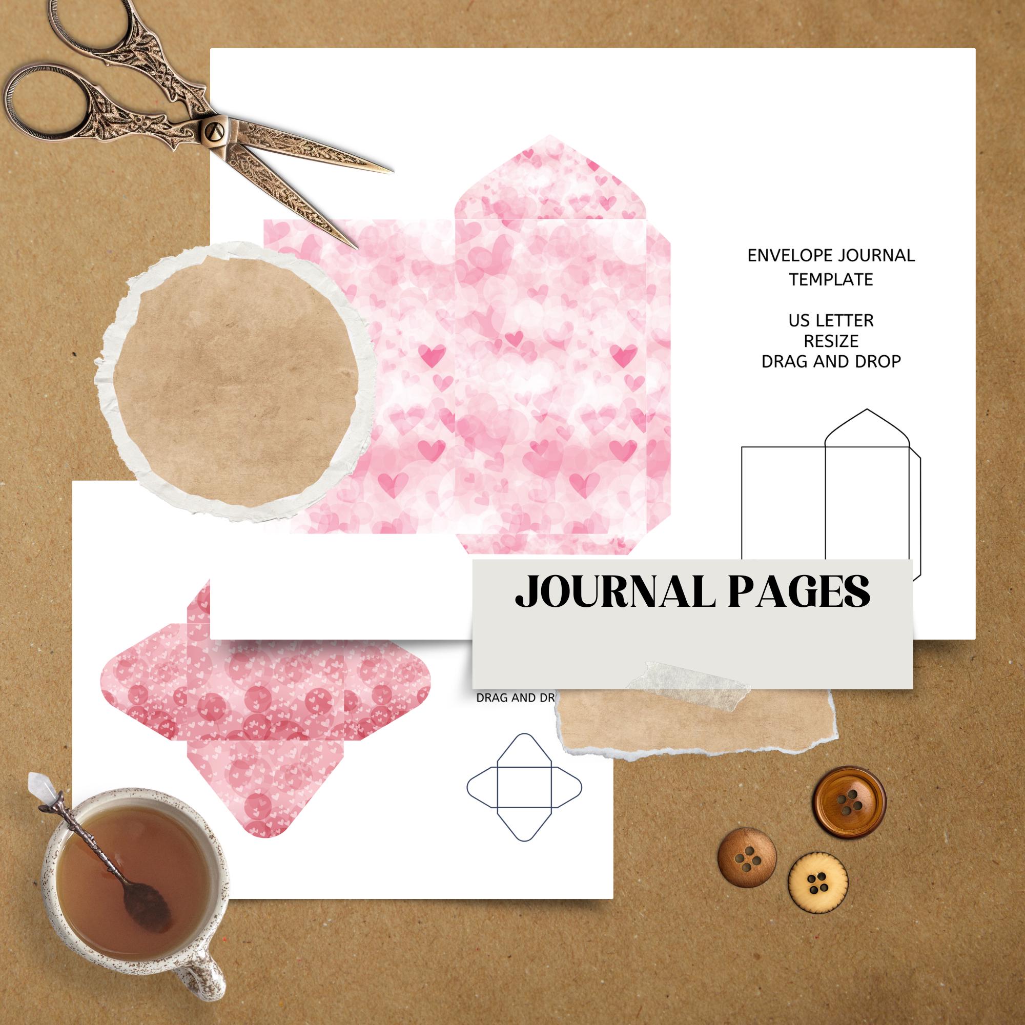 Valentine Heart Envelope Templates : 8 Love Envelopes Printable ...