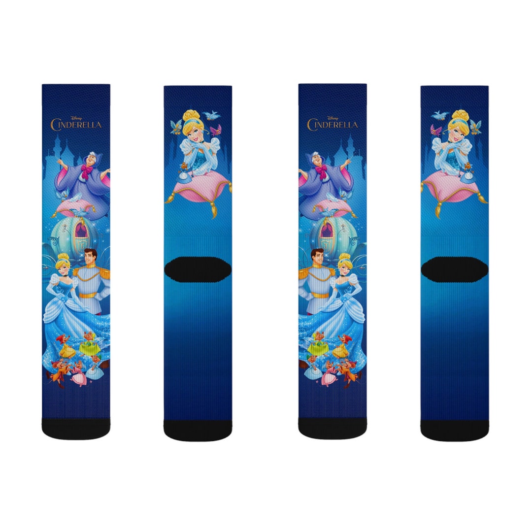 Disney Princess Cinderella Socks Prince Personalize - Etsy